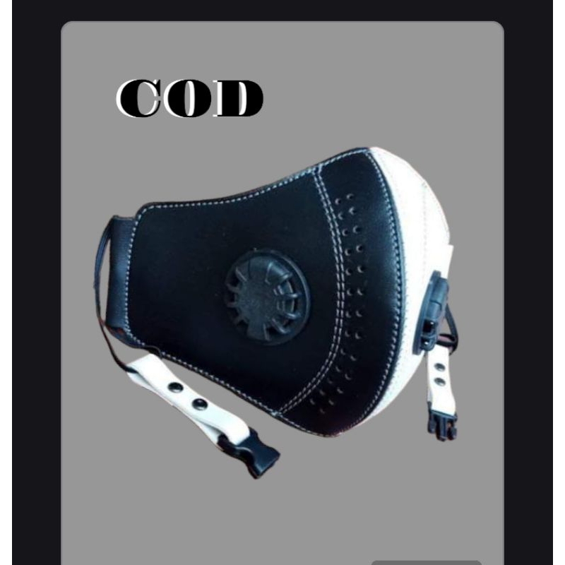 Jual masker motor pria keren/masker kulit sintetis/masker anti debu dan ...