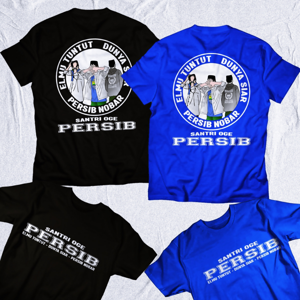 Jual Kaos Bobotoh Santri Oge Persib Baju Distro Katun | Shopee Indonesia