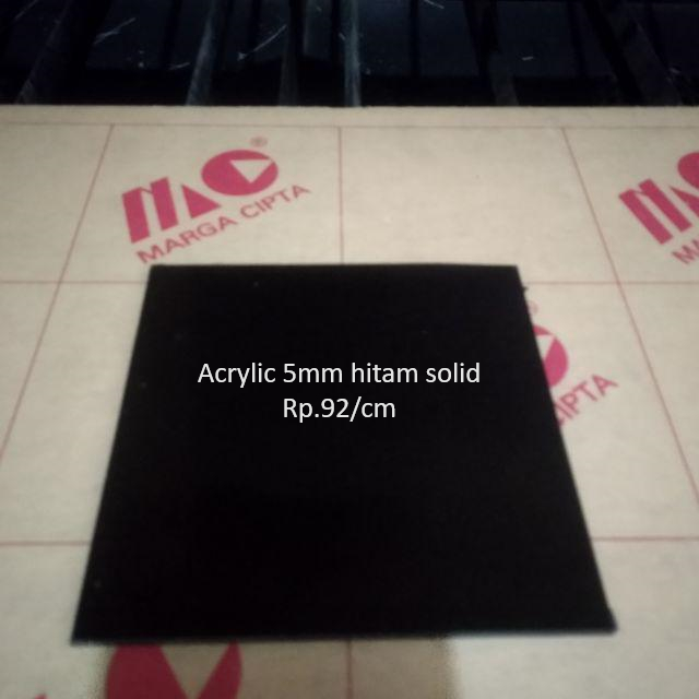 Jual Acrylic 5mm/ Akrilik custom/ lembaran mika/ sheet /solid hitam /mika/pvc | Shopee Indonesia