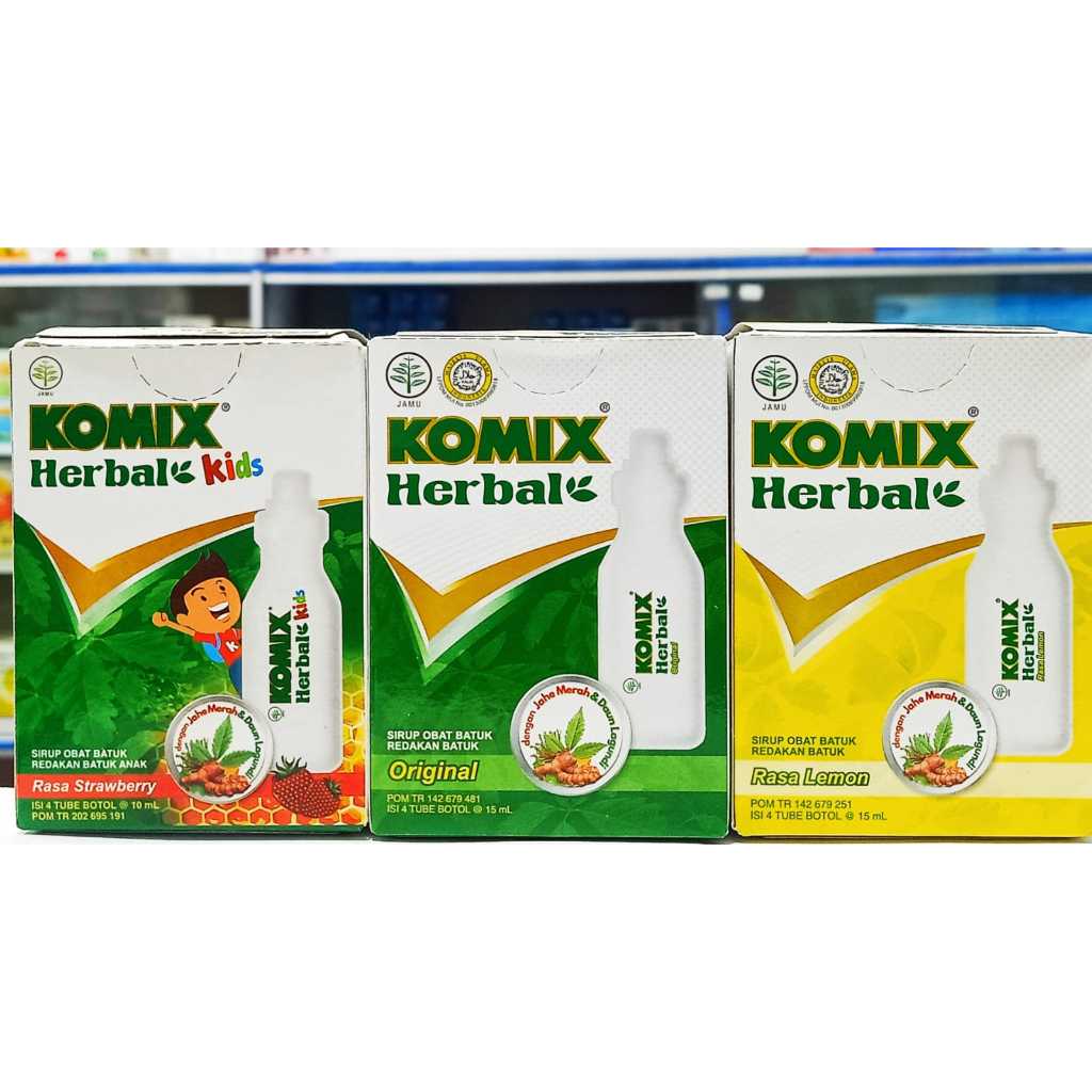Jual Komix Herbal Kids & Dewasa 𝟏 𝐊𝐎𝐓𝐀𝐊 𝐈𝐒𝐈 𝟒 𝐓𝐔𝐁𝐄 - Meredakan Batuk ...