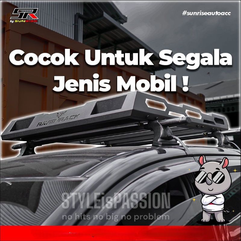 Jual RoofRack RAVEN RACK - RAK ATAP MOBIL FULL FLAT BESI BY SUNRISE ...