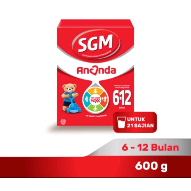 Jual SUSU SGM ANANDA 0-6 BULAN / 6-12 BULAN 600G | Shopee Indonesia