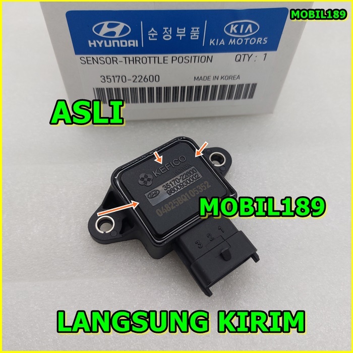 Jual SENSOR TPS BODY THROTLE POSITION KIA CARENS SPORTAGE 1 CARNIVAL ...