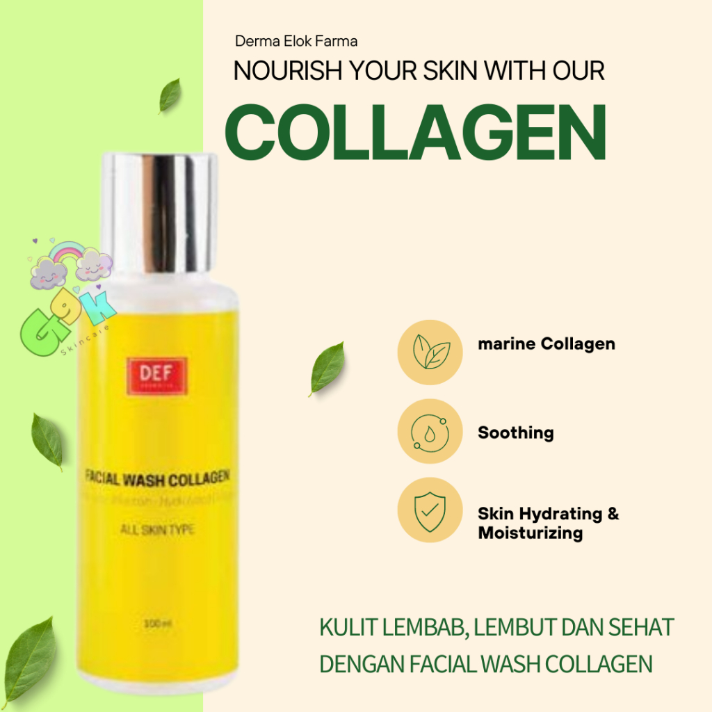 Jual DEF Facial Wash Collagen (Sabun Wajah mengandung Collagen) Derma ...