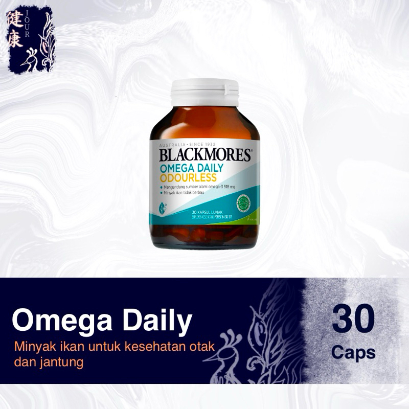 Jual Blackmores Omega Daily isi 30 Kapsul Suplemen Minyak Ikan Harian ...