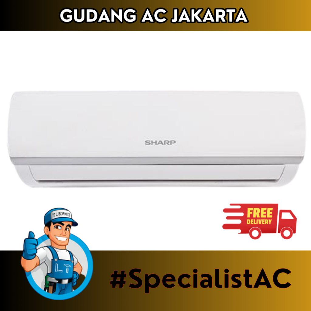 Jual AC SHARP 1/2PK -AH-A05ZCY - Hemat Listrik - R32 - Turbo Cool ...