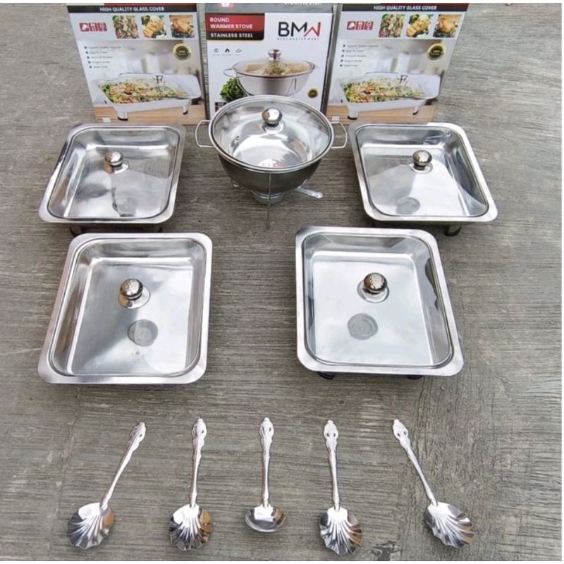 Jual Paket Prasmanan Set / Fastfood set prasmanan tutup kaca tutup ...
