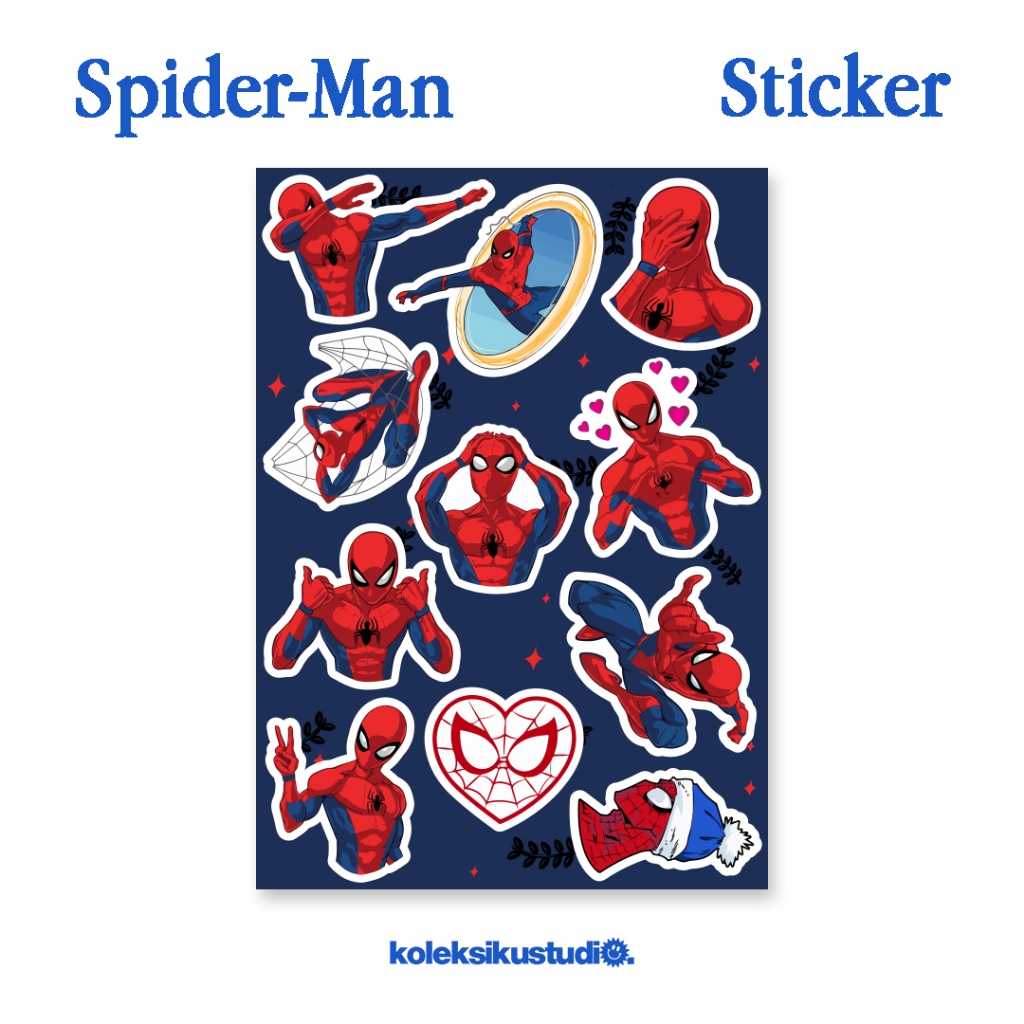 Jual Stiker Spider-Man Spiderman Aesthetic Kartun Lucu Sticker ...