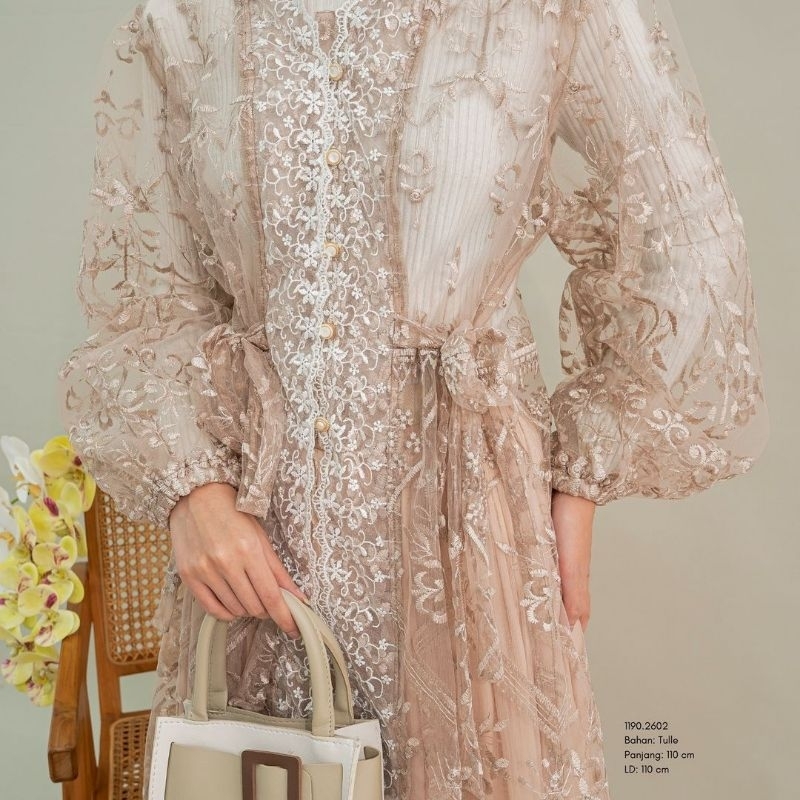 Jual Dahayu outer| Outer tille brukat bordir tali | Lace outer| Kebaya ...