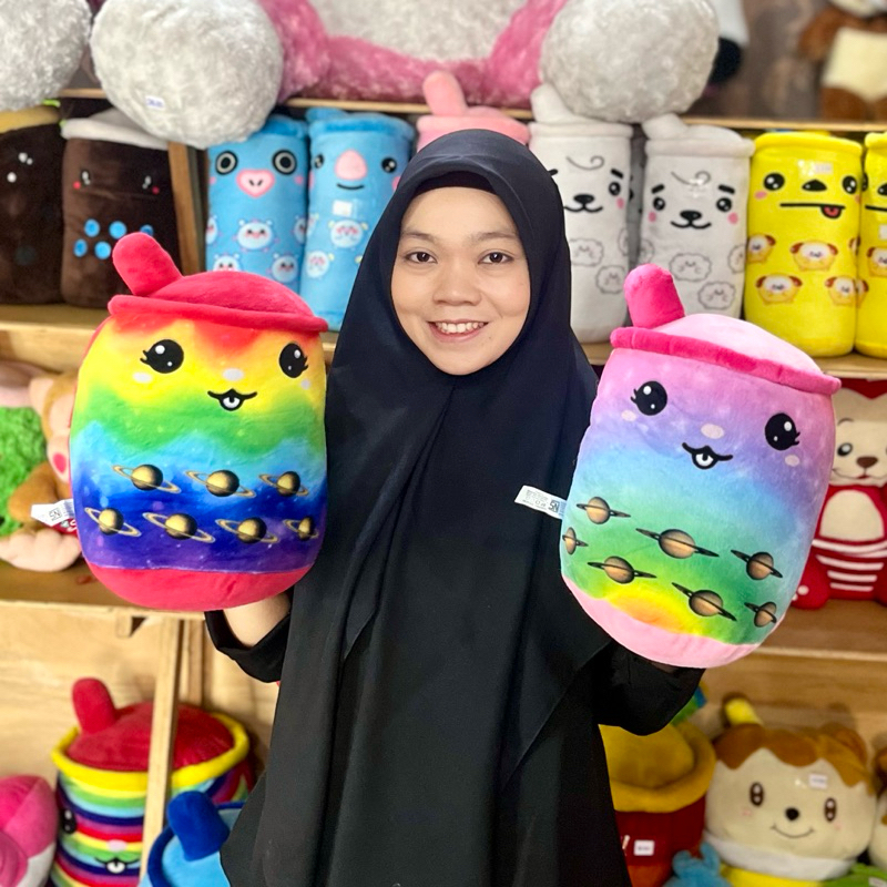 Jual Boneka boba planet milk tea korea lucu boneka karakter boba milk ...