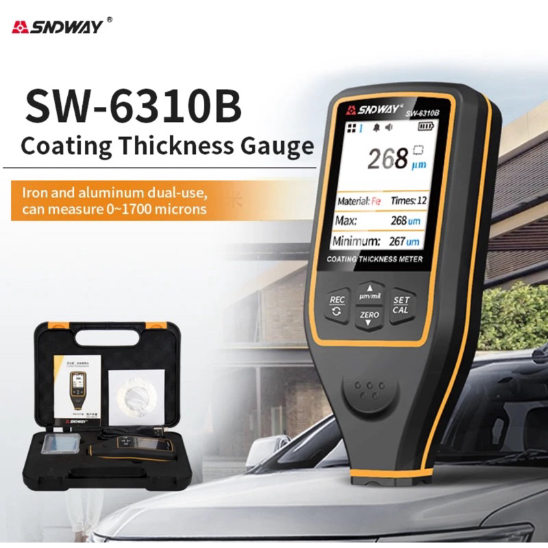 Jual SNDWAY SW-6310B Pengukur Ketebalan Cat Mobil Coating Thickness ...