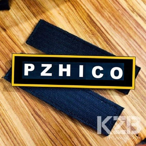 Jual Patch Rubber Velcro Name-Emblem Karet Nama 11x3 HITAM Font PUTIH ...