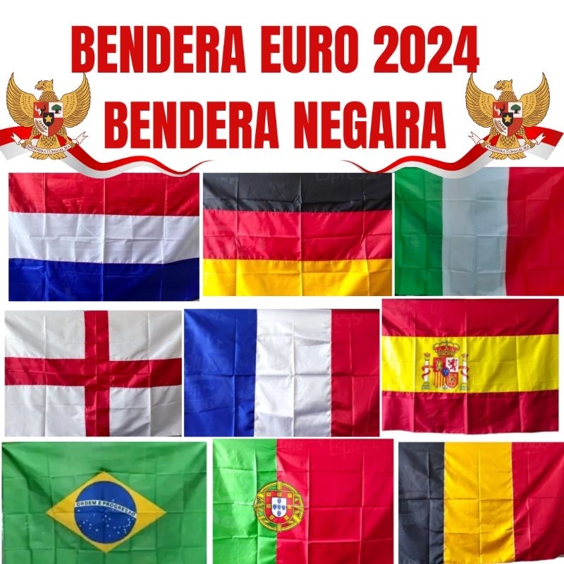 Jual BENDERA EURO 2024 PIALA DUNIA BENDERA NEGARA | Shopee Indonesia