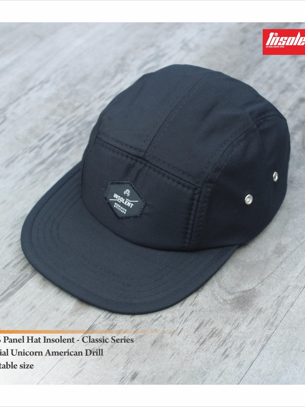 Jual Insolent - Topi 5 Panel Hat Datar - CLASSIC SERIES | Shopee Indonesia