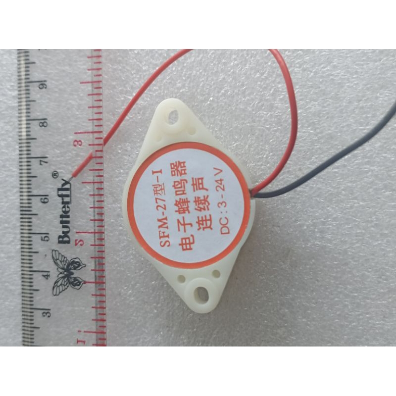 Jual BUZZER BESAR 3V-24V DC BUNYI CONTINUES SFM-27 BAZER BESAR | Shopee ...