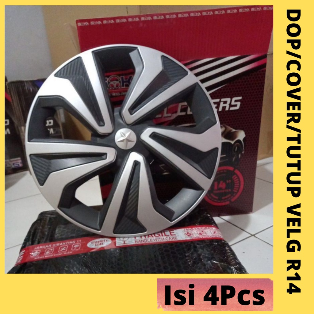 Jual Dop roda ring14 dop roda cover velg mobil wildop welldop wheeldop ...