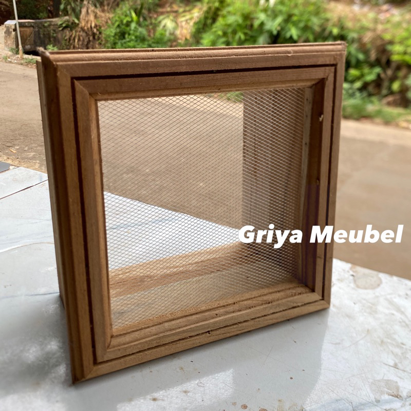 Jual loster kayu jati ukuran 20x20 finishing natural | Shopee Indonesia