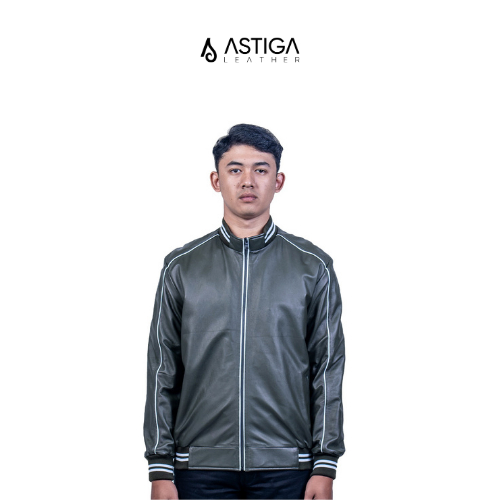 Jual ASTIGA JAKET KULIT RIB LIST | Shopee Indonesia