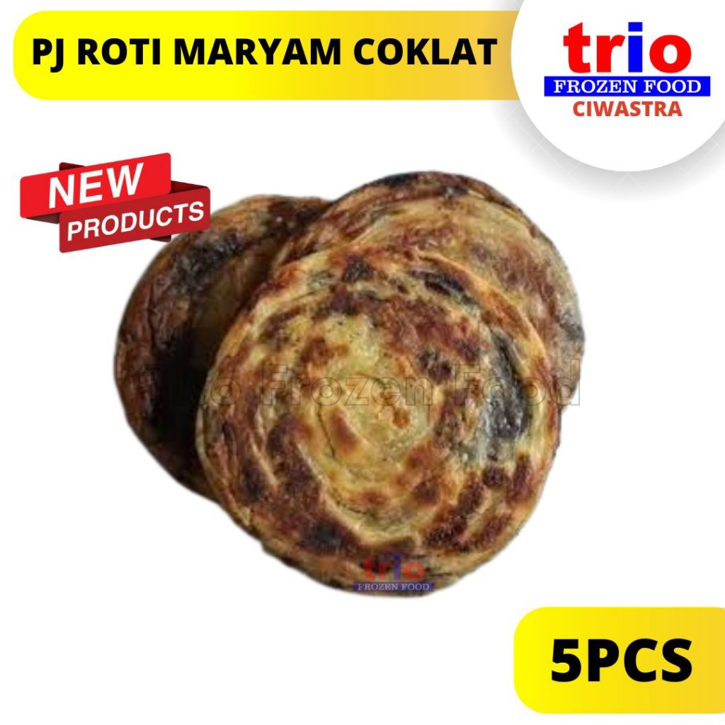 Jual ROTI MARYAM CANAI FROZEN ORIGINAL & COKLAT 5PCS | Shopee Indonesia