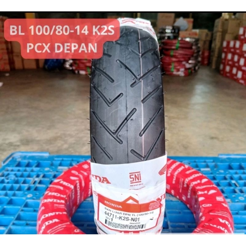 Jual BAN LUAR 100/80-14 AHM K2S DEPAN | Shopee Indonesia