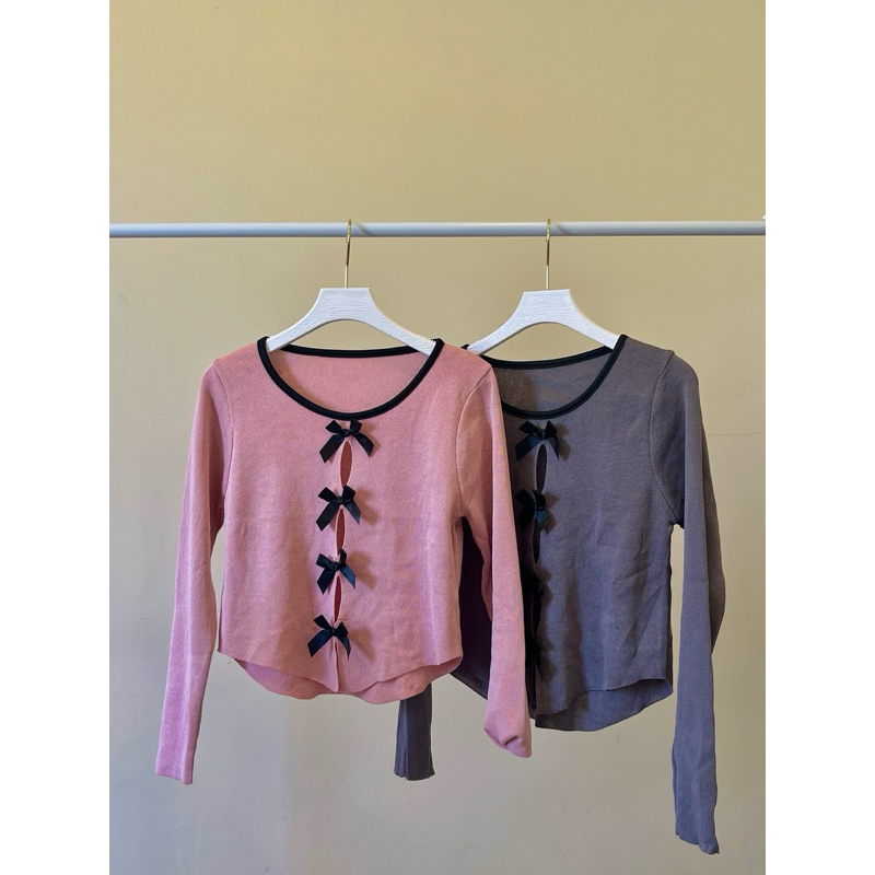 Jual Rose Top | Shopsecret | Atasan pita wanita | Ribbon Top | Atasan pita viral | Korean top ...