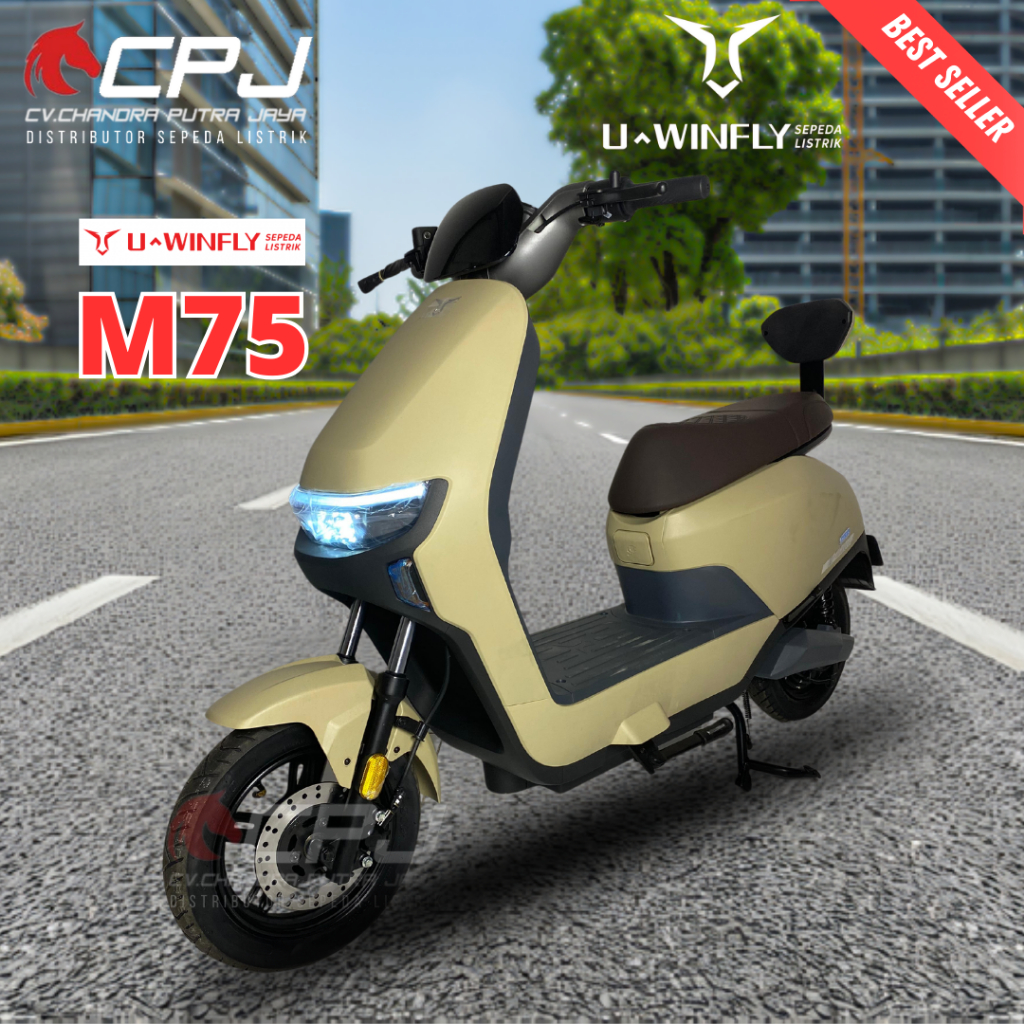 Jual Sepeda Listrik UWINFLY M75 Terbaru U-Winfly 800 Watt Garansi Resmi ...