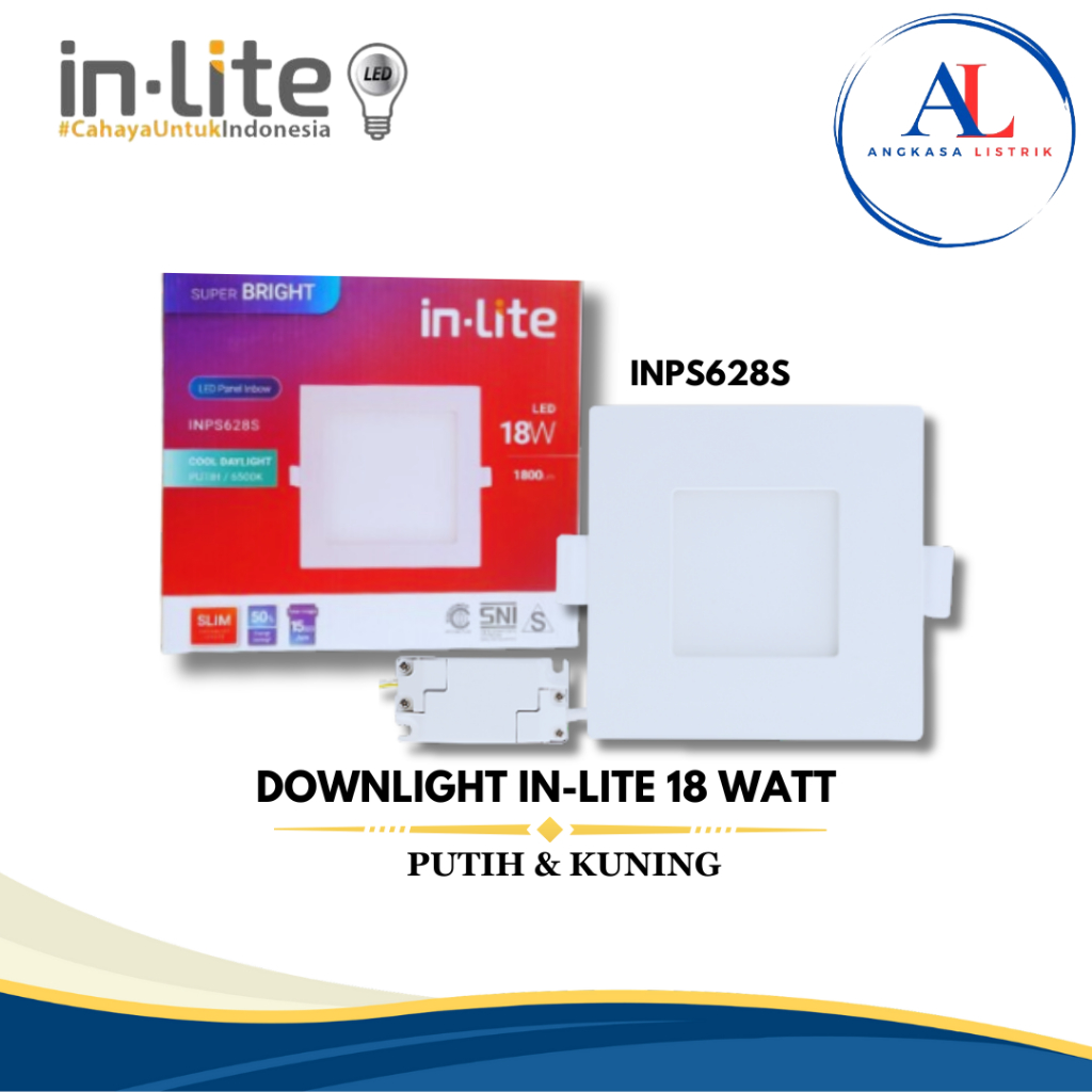 Jual LAMPU DOWNLIGHT/LAMPU PLAFON INLITE 18W 18 WATT KOTAK INBOW ...