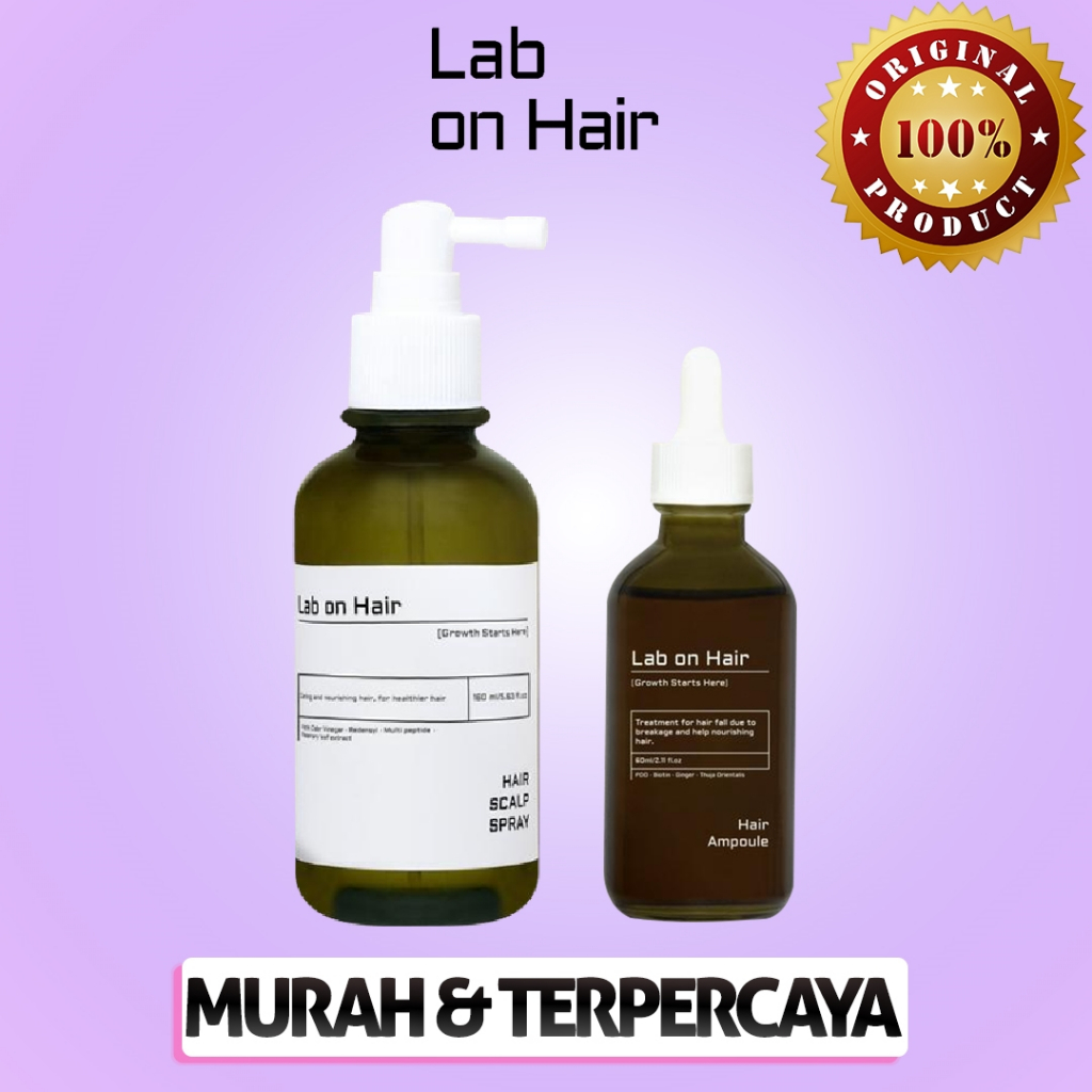 Jual LAB ON HAIR CARE SERIES ( HAIR SCALP SPRAY 160ML / HAIR AMPOULE ...