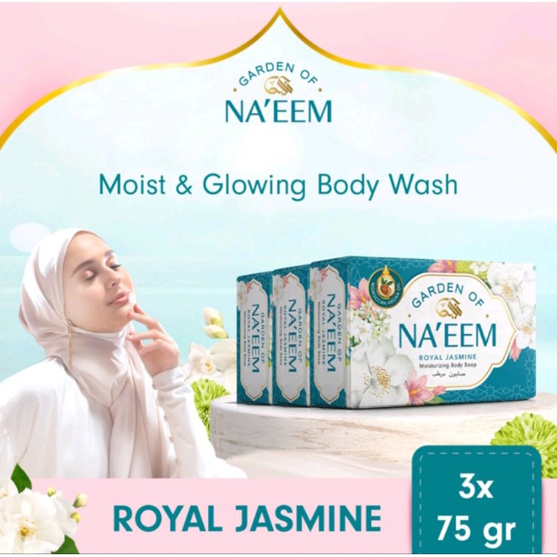 Jual 1 PAKET ISI 3 Garden of Naeem bar soap 75gr Sabun Batang | Shopee ...