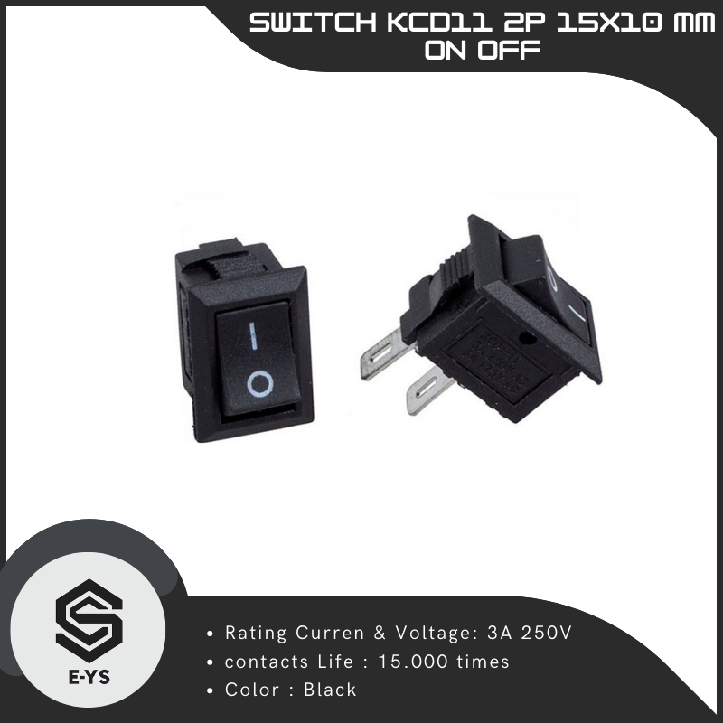 Jual Switch KCD11 2p 15x10 mm Saklar On Off | Shopee Indonesia