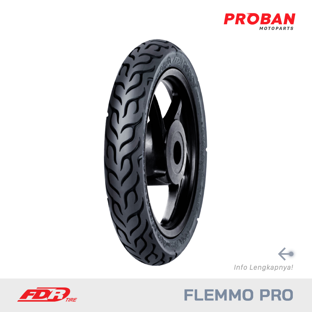 Jual FDR TL FLEMMO PRO 80/90-17 BAN MOTOR TUBELESS | Shopee Indonesia
