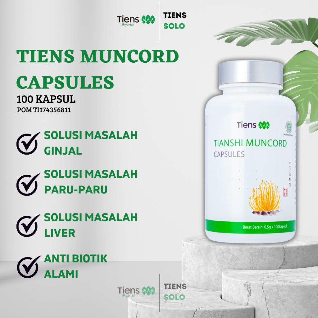 Jual Tiens Muncord / Cordyceps Capsules Herbal Untuk Ginjal Liver Dan ...