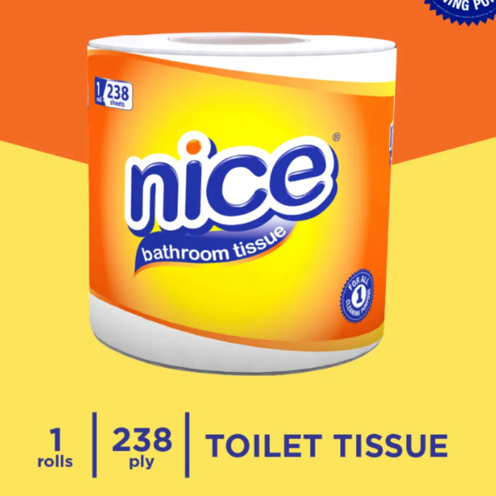 Jual 1 pcs ROLL Tisu NICE Roll 238ply -Tisu Gulung - Tissue Toilet | Shopee Indonesia