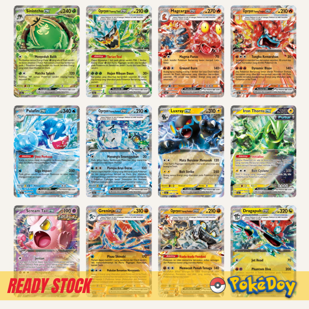 Jual NEW Kartu TCG Pokemon Ex RR Topeng Transfigurasi Indonesia SV6S Holo Foil Super Rare ...