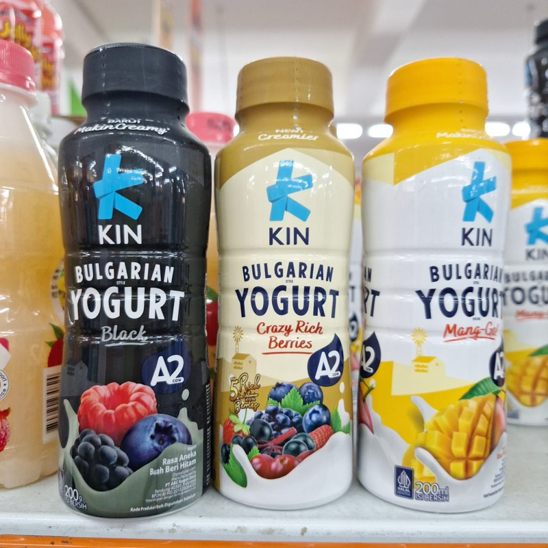 Jual KIN Bulgarian Yogurt 200gram A2cow aneka rasa | Shopee Indonesia