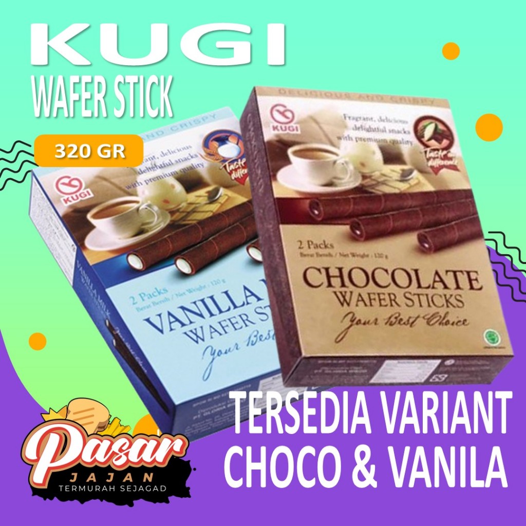 Jual Kugi Wafer Stick Kemasan Besar 320Gr | Shopee Indonesia