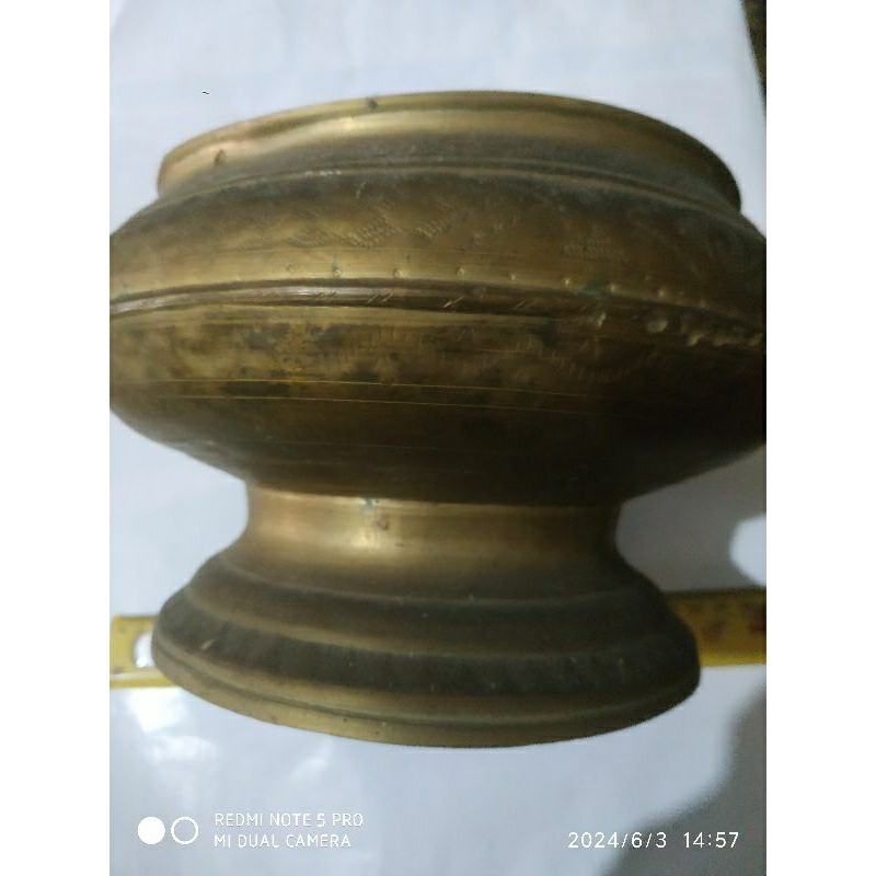 Jual bokor kuningan asli jadul ukir k | Shopee Indonesia