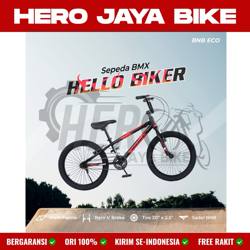 Jual Sepeda Anak Laki BMX BNB HELLO BIKER Ukuran 20Inch Cocok Usia 8 ...