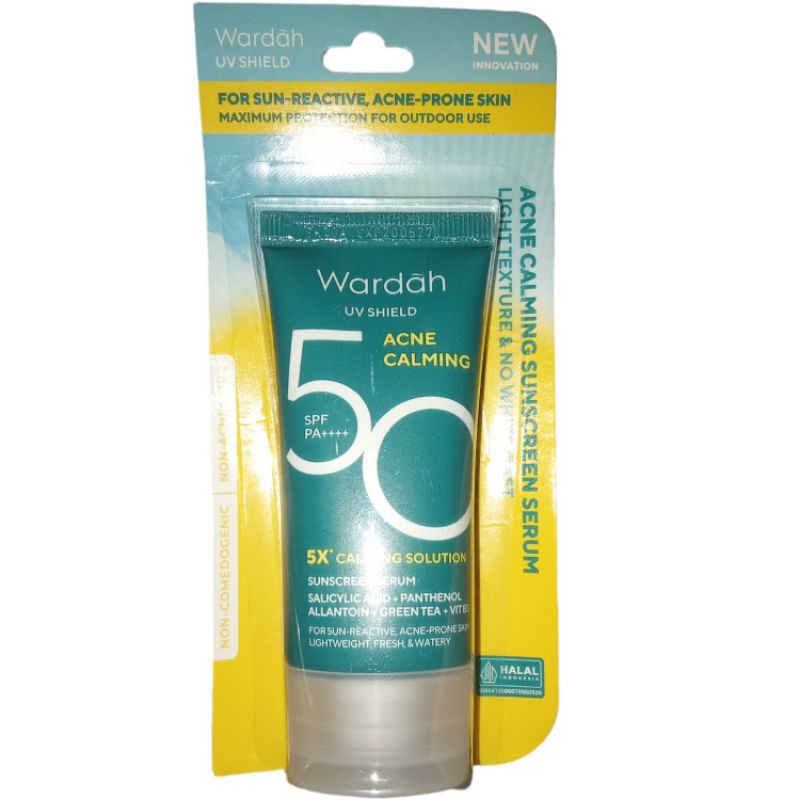 Jual Wardah UV Shield Acne Calming SPF 50 PA+++ 25ml | Shopee Indonesia