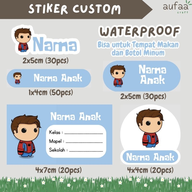 Jual Stiker Nama Waterproof | Stiker Label Buku | Stiker Pensil ...