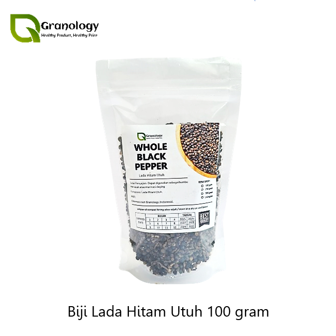 Jual Biji Lada Hitam Utuh / Whole Blackpepper (100 gram) by Granology ...