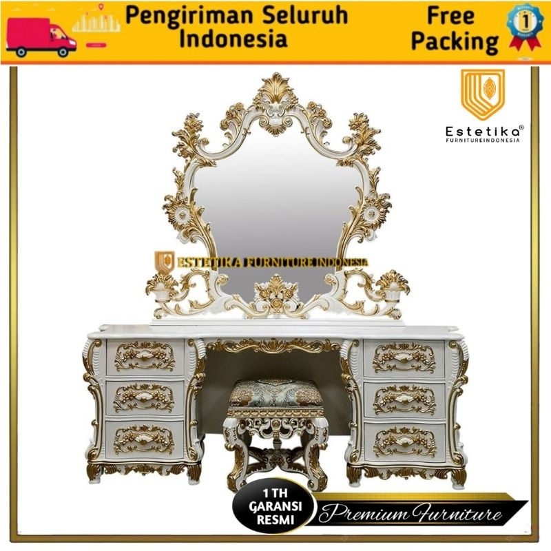 Jual ESTETIKA FURNITURE INDONESIA - Meja Rias Clemira Prinsses Full ...