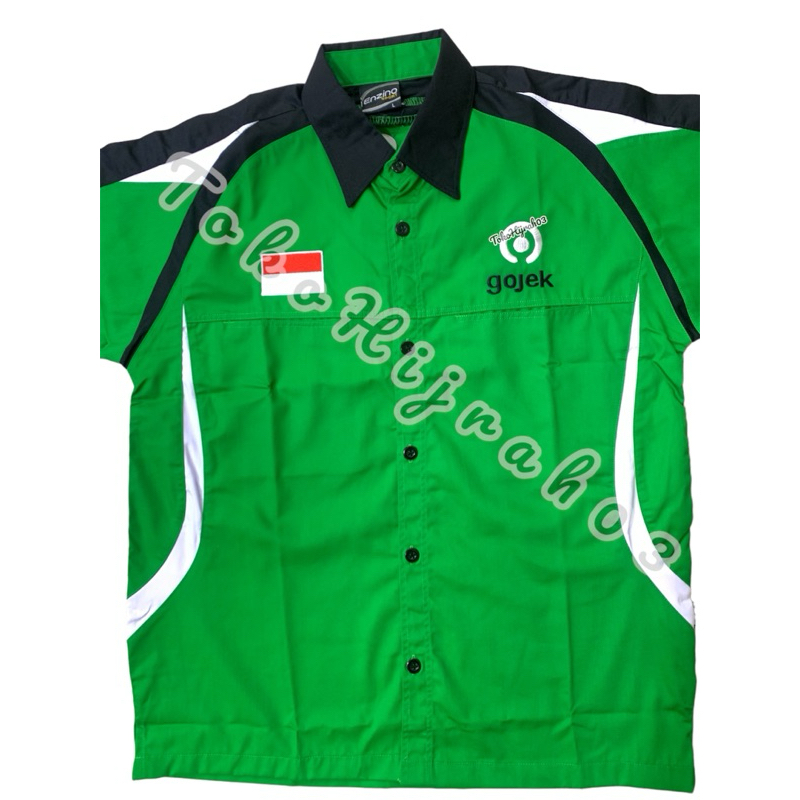Jual KEMEJA GOJEK SERAGAM GOJEK PDL LENGAN PENDEK GOJEK KEMEJA KERJA ...
