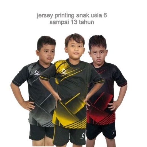 Jual JERSEY PRINTING KAOS + CELANA JUNIOR/ANAK-ANAK 6 SAMPAI 13 TAHUN ...