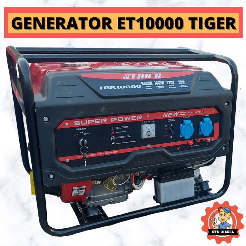 Jual GENERATOR MERK TIGER ET10000 JENSET GENERATOR GENSET 10.000 TIGER ...