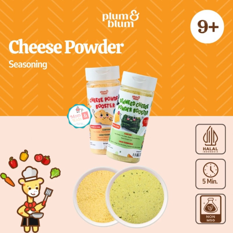Jual Plum & Blum Baby Cheese Powder Bubuk Keju MPASI Cheddar 60gr ...