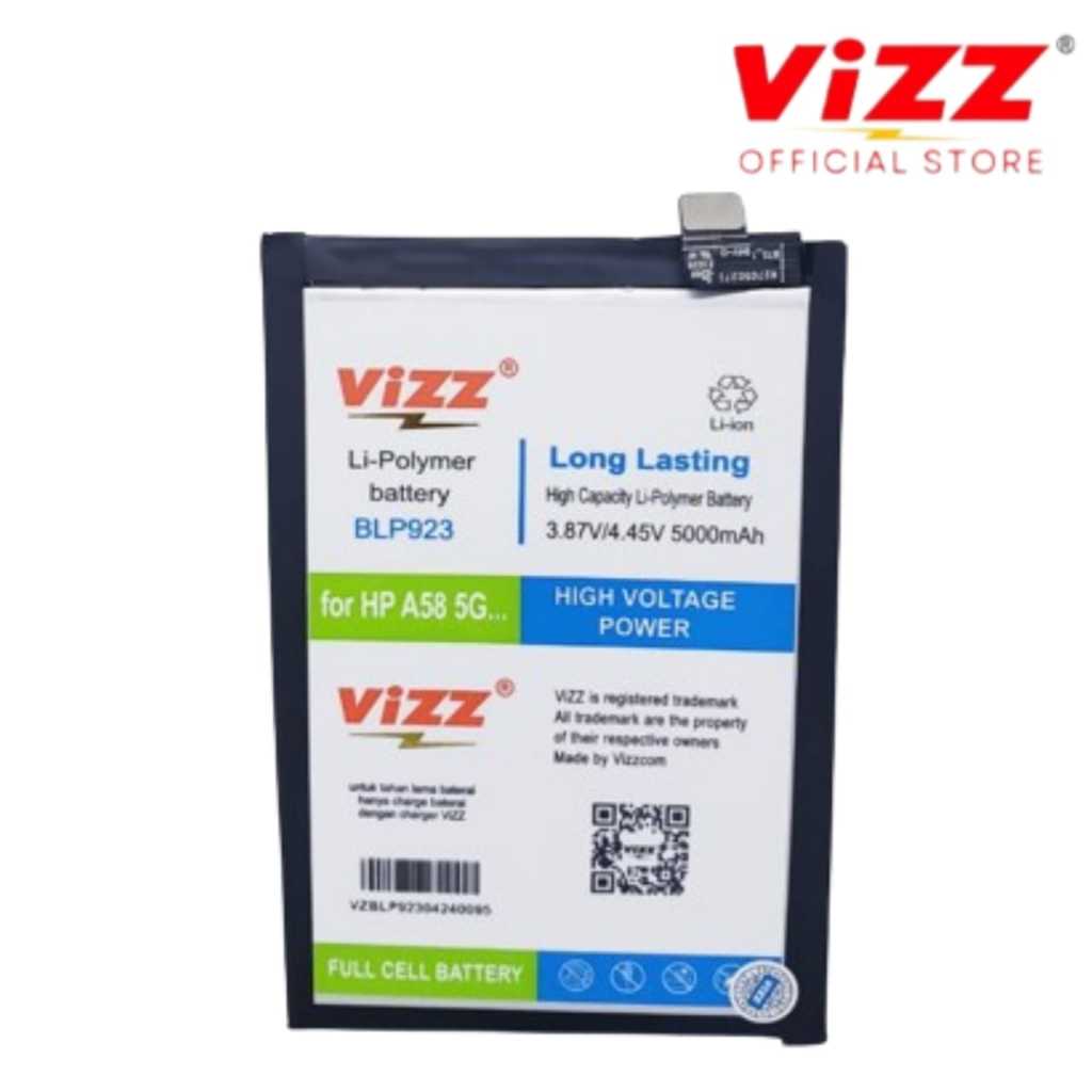 Jual VIZZ Baterai Oppo BLP923 Batre A58 5G / A97 5G / A77 5G / A57 2022 ...