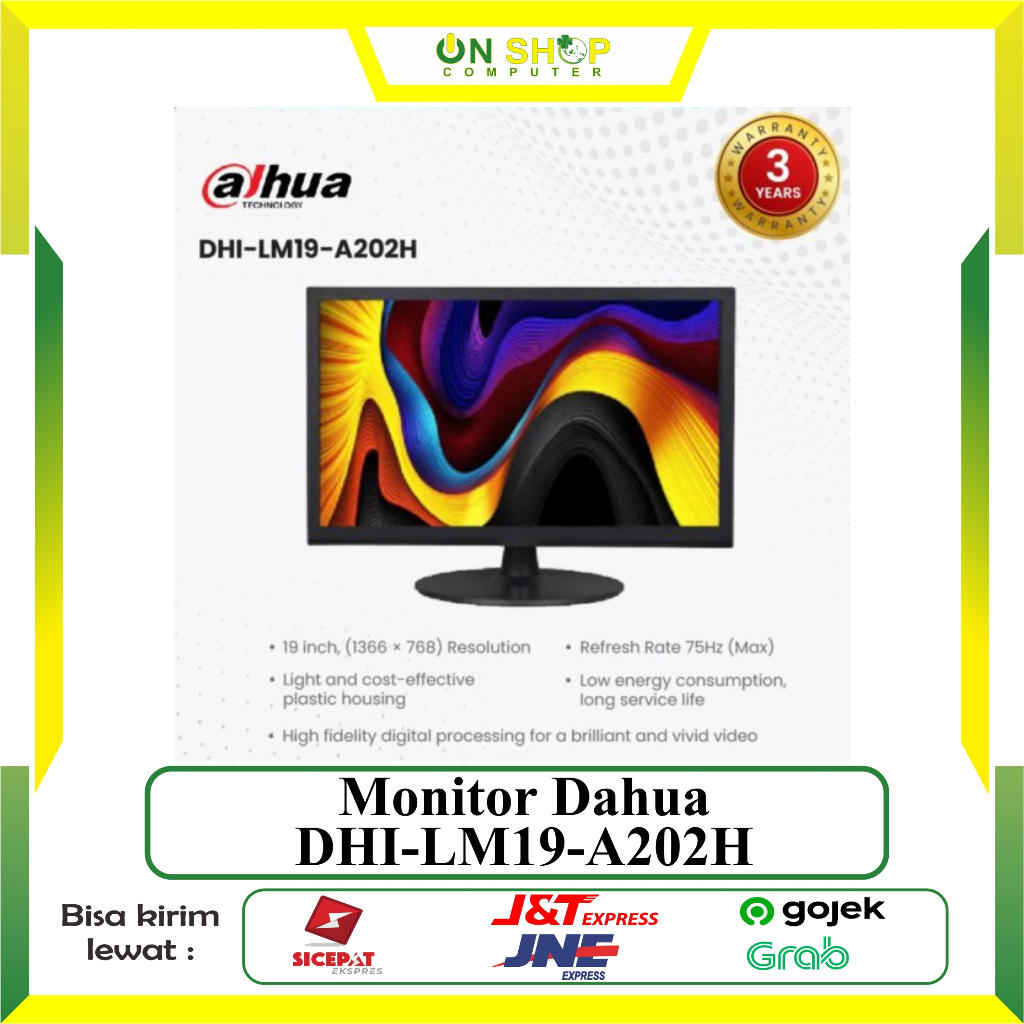Jual Monitor LED 19 Inch Dahua DHI-LM19-A202H HD 75Hz HDMI TN CCTV Original | Shopee Indonesia
