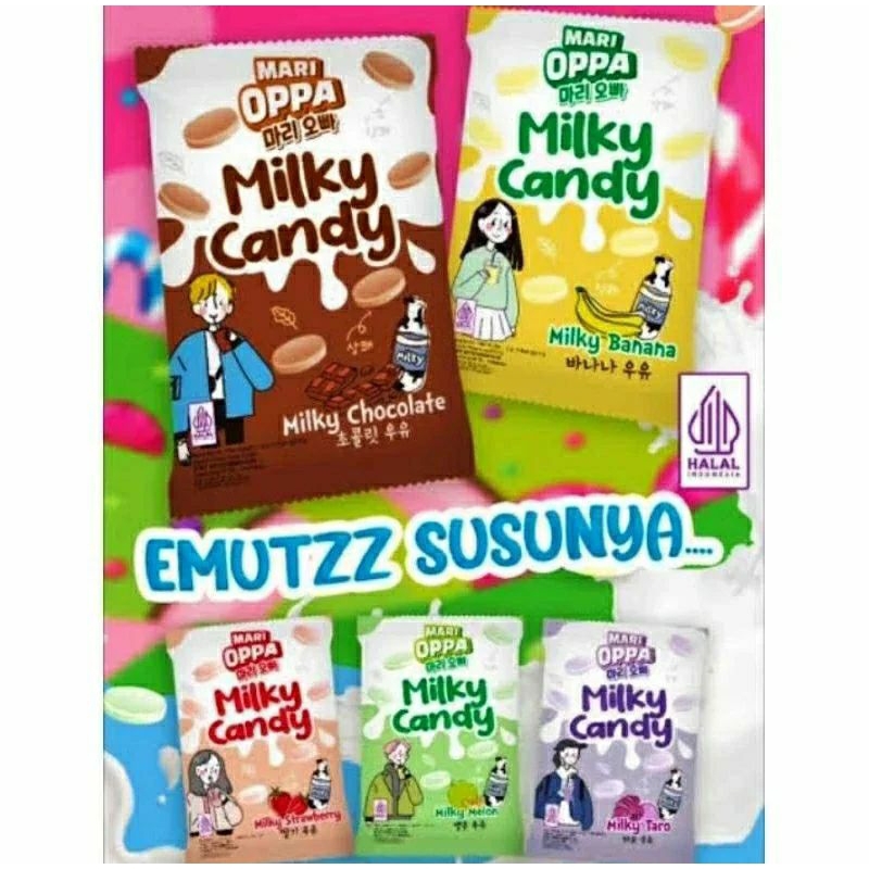Jual Permen Mari Oppa Candy Permen Susu Per Renceng 10 pcs | Shopee ...