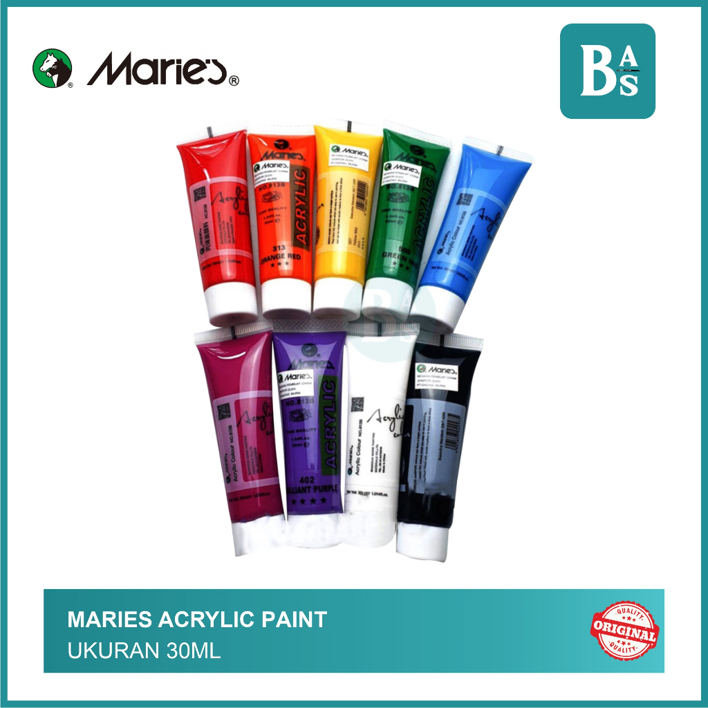 Jual Maries - Acrylic Paint Tube 30ml - Cat Akrilik Tube 30ml - Warna ...